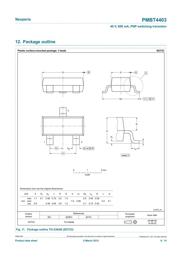 PMBT4403,215 technical document page 9