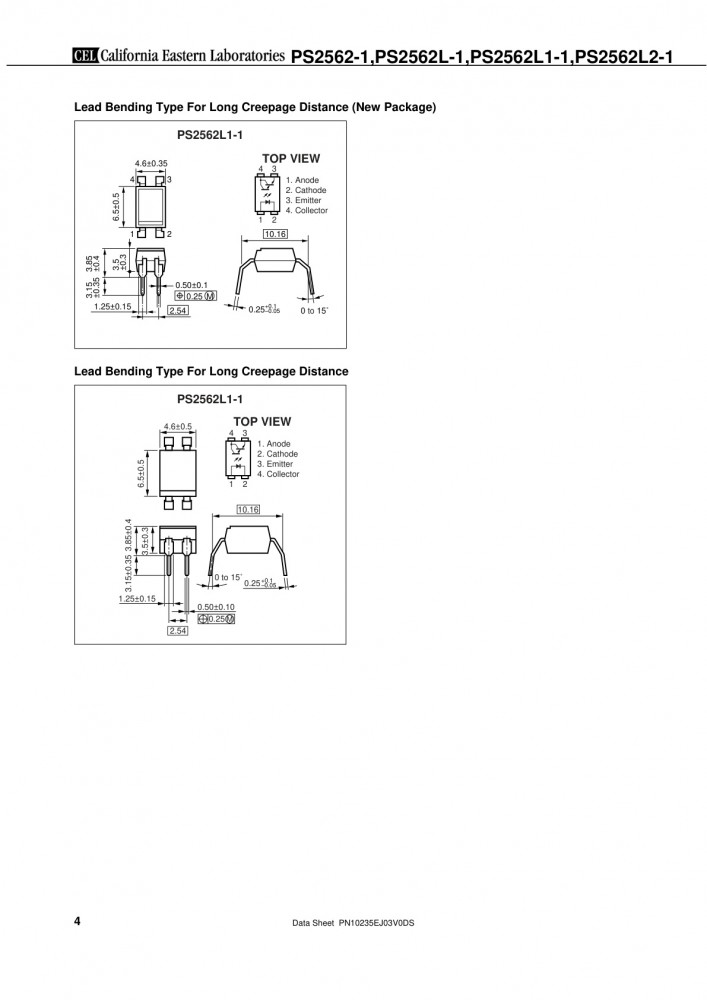 PS2562-1 datasheet page 4