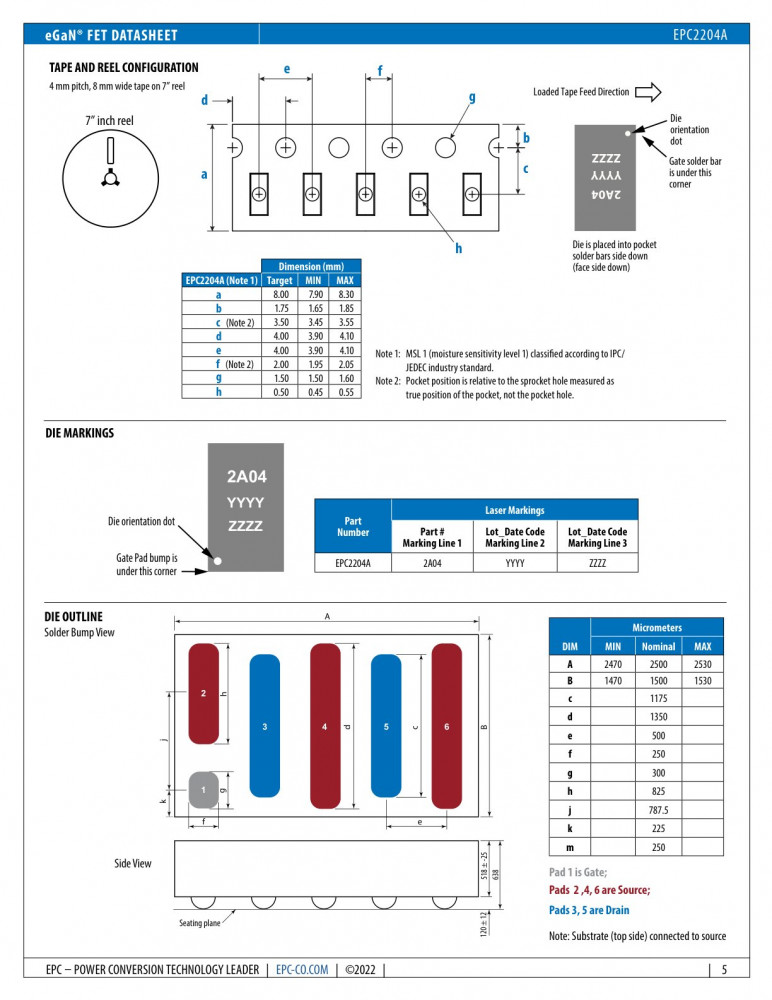 EPC2204A datasheet page 5