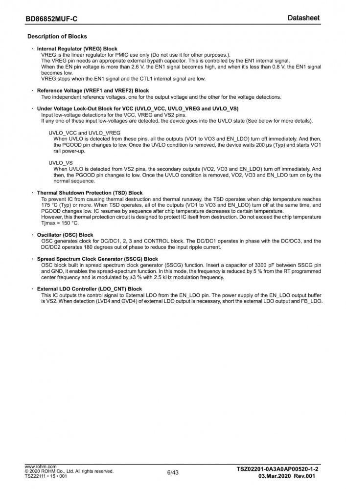 BD86852MUF-CE2 datasheet page 6