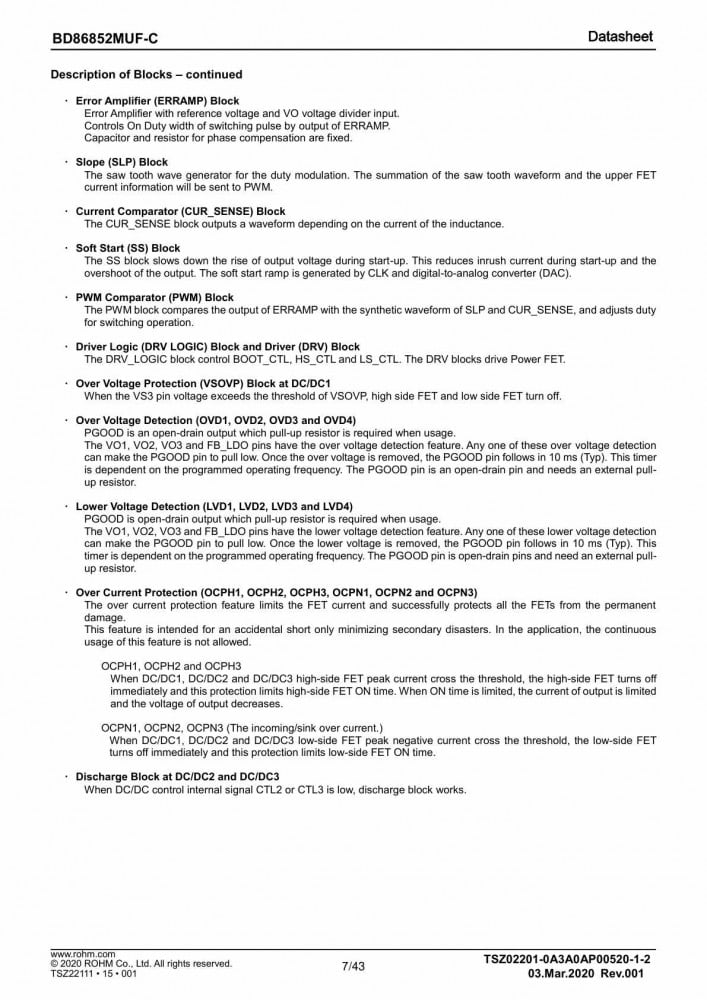 BD86852MUF-CE2 datasheet page 7