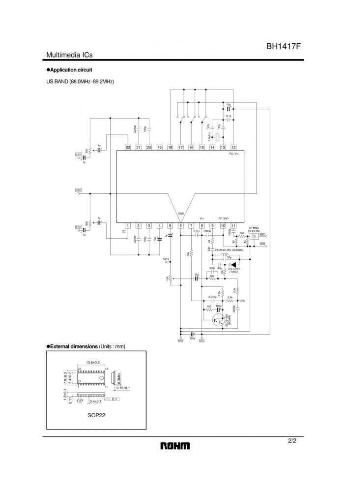 BH1417F-E2 technical document page 2