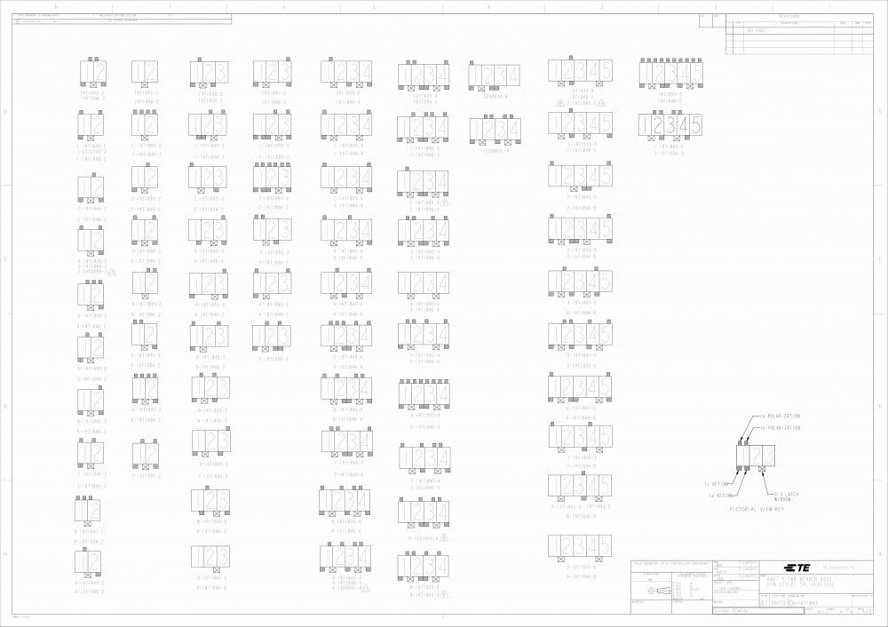 TE Connectivity 1971845-4 drawing sheet 4