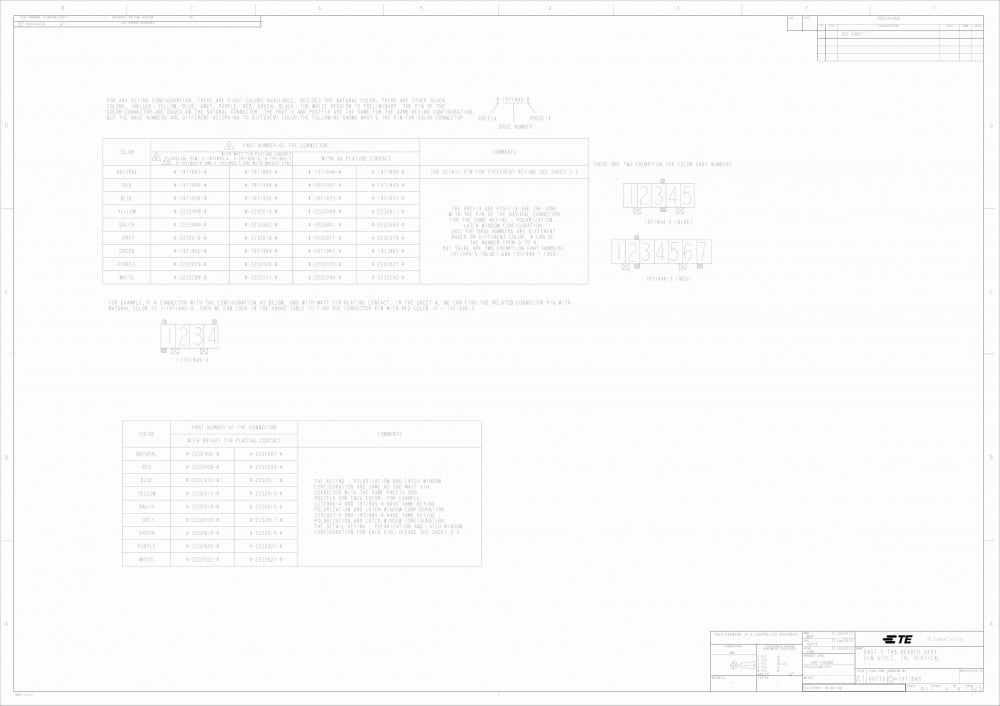 TE Connectivity 1971845-4 drawing sheet 6