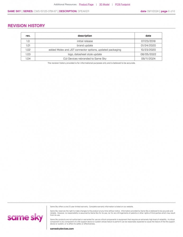 CMS-151125-078L100B-67 datasheet page 6