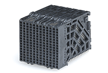 Impact 100 Ohm 5 Pair Right-Angle Daughtercard Receptacle, Left Guided, 12 Columns, 180 Circuits, Plated Through Hole Dimension 0.46mm, Lead Free