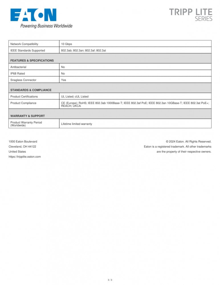 N261-100-AQ technical document page 3