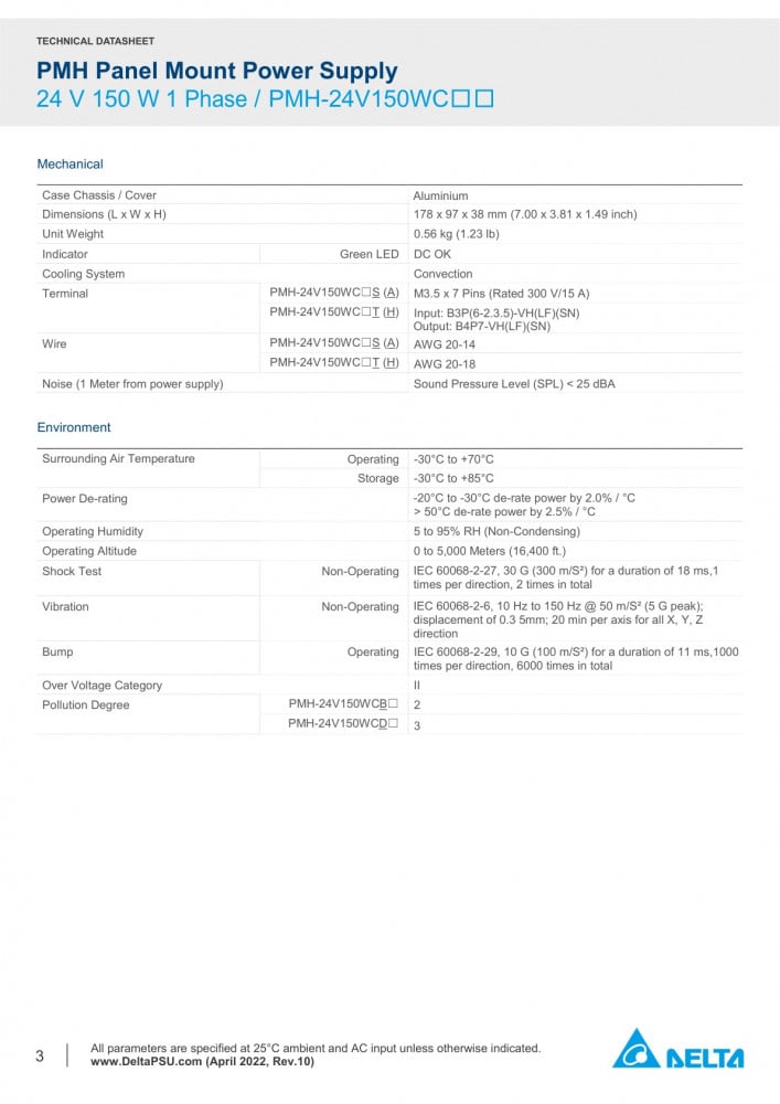 PMH-24V150WCBA datasheet page 3