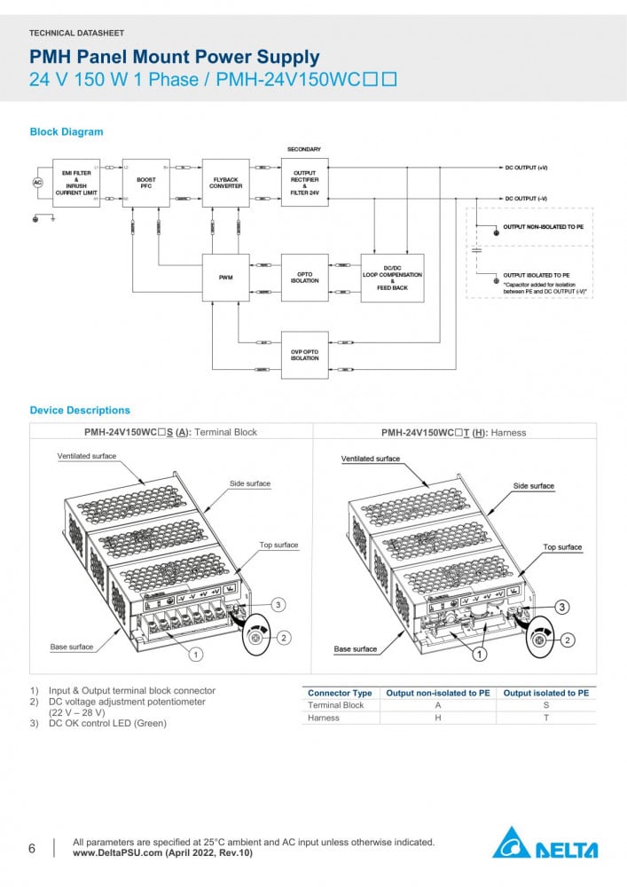 PMH-24V150WCBA datasheet page 6
