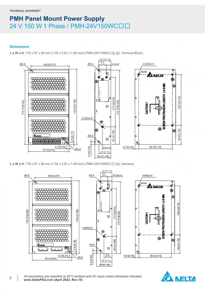 PMH-24V150WCBA datasheet page 7