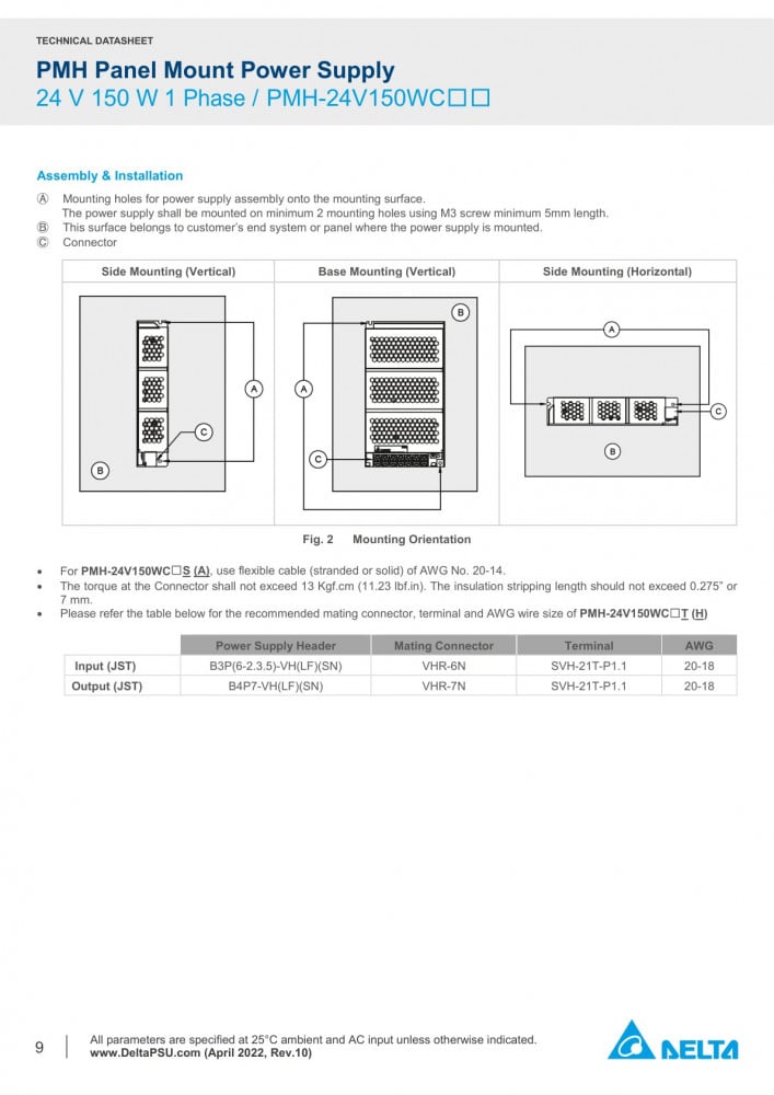 PMH-24V150WCBA datasheet page 9