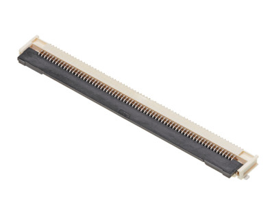 Easy-On FFC/FPC Connector, 0.50mm Pitch, FD19 Series, Right-Angle, Bottom Contact, 1.90mm Height, 10 Circuits, Gold over Nickel Plating
