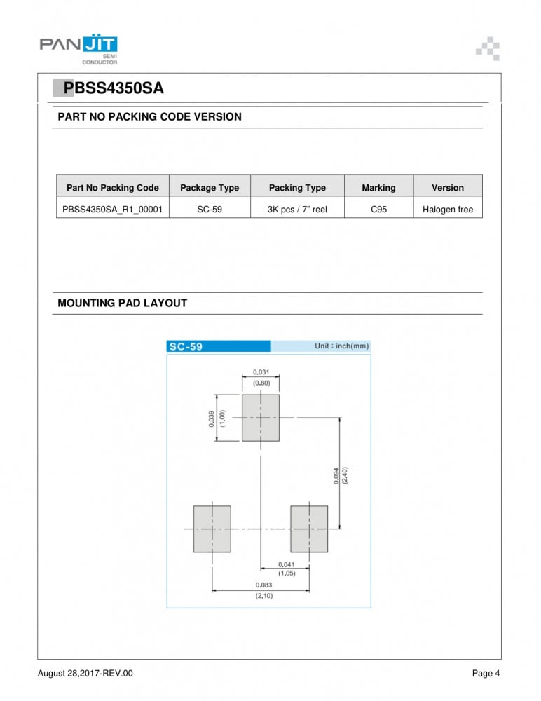 PBSS4350SA datasheet page 4