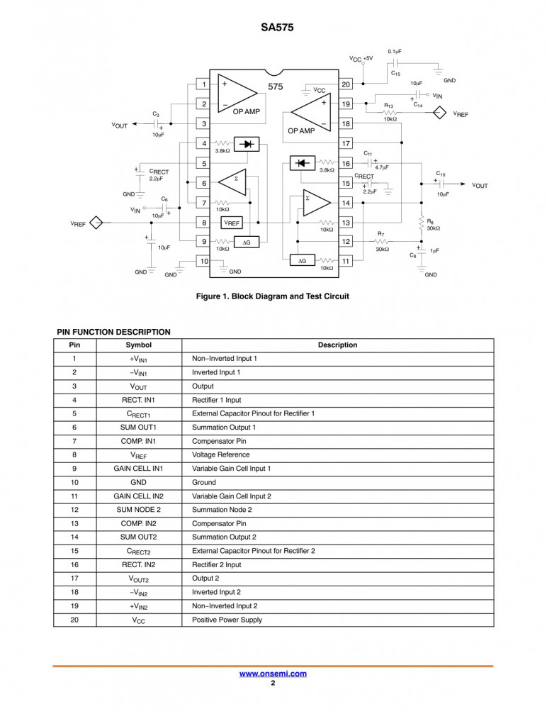 SA575 datasheet page 2