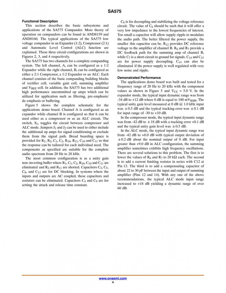 SA575 datasheet page 4