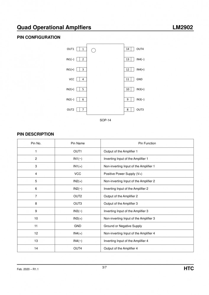 LM2902GD datasheet page 3