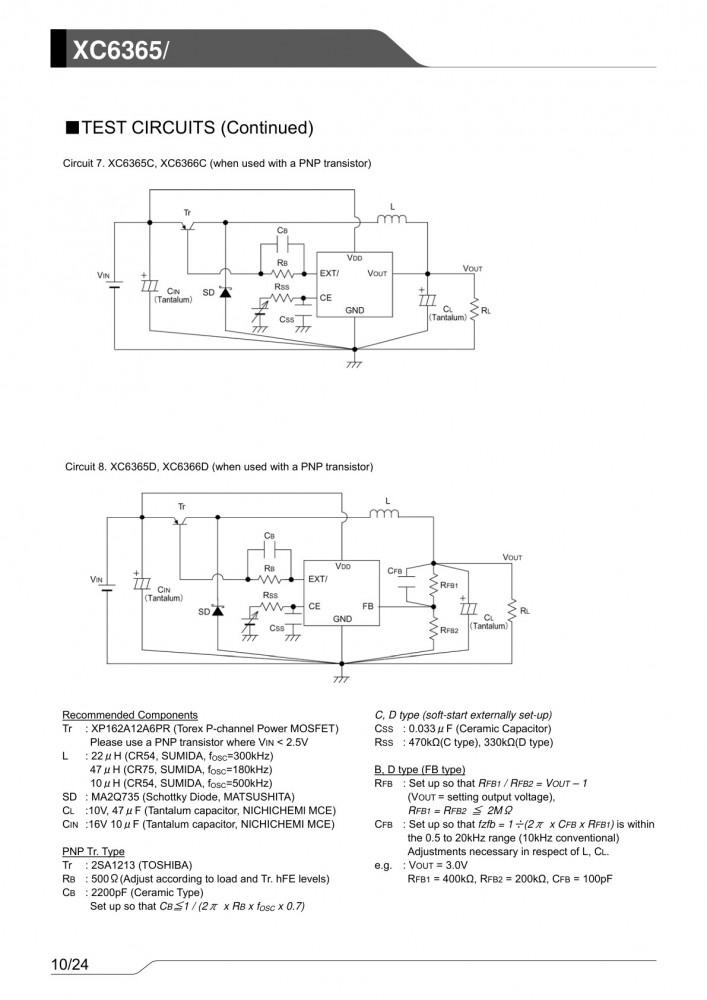 XC6366B103MR-G datasheet page 10