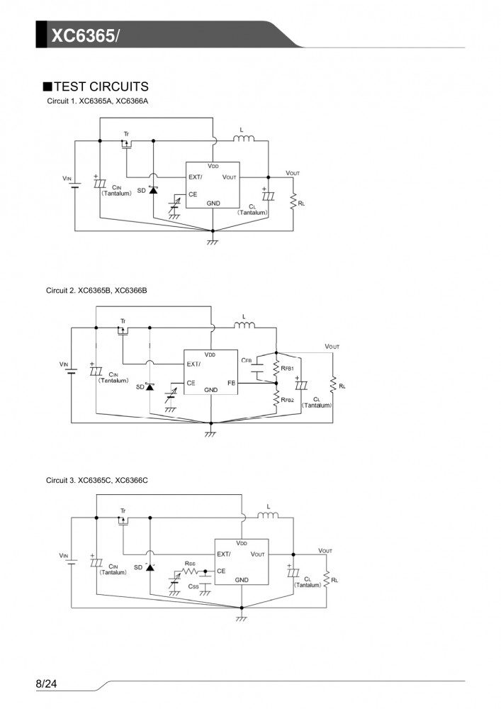 XC6366B103MR-G datasheet page 8