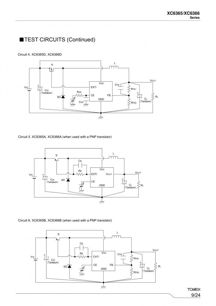 XC6366B103MR-G datasheet page 9