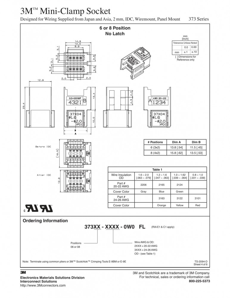 3M 373 Series datasheet page 4