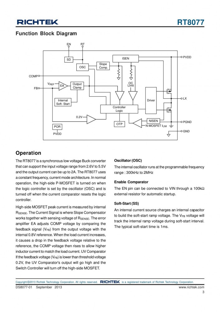 RT8077 datasheet page 3