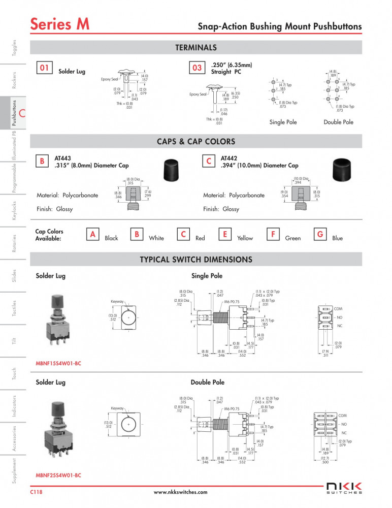NKK MBNF series datasheet page 5