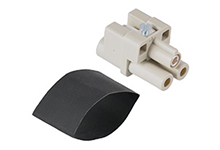 Heavy-Duty Push-in Terminal Insert, Female, 6-Pole, 16A, Silver (Ag) Plated Contacts, Size 6B «44x27»