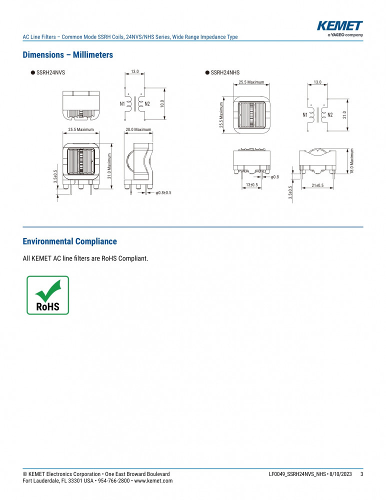 KEMET SSRH24NVS-40059 document page 3