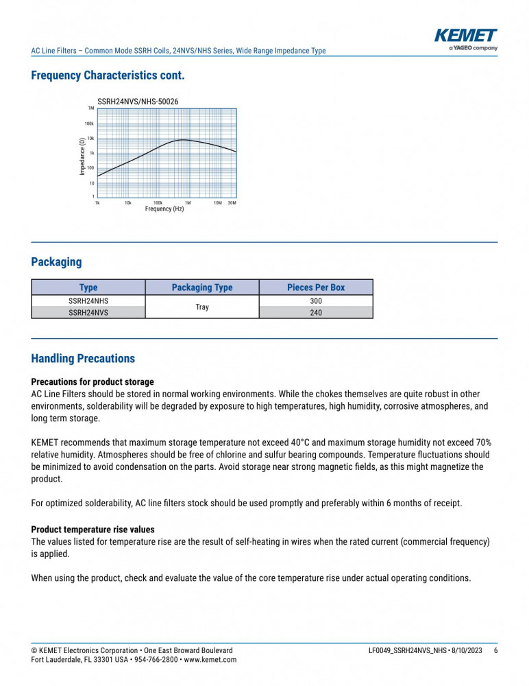 KEMET SSRH24NVS-40059 document page 6