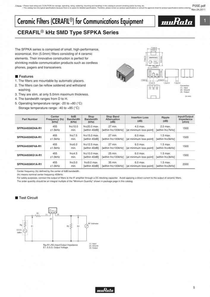 muRata CERAFIL catalog page 7