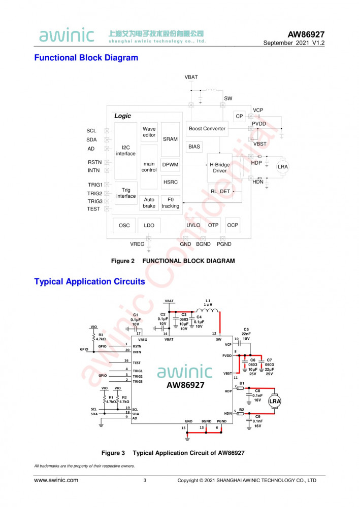 AW86927FCR datasheet page 3