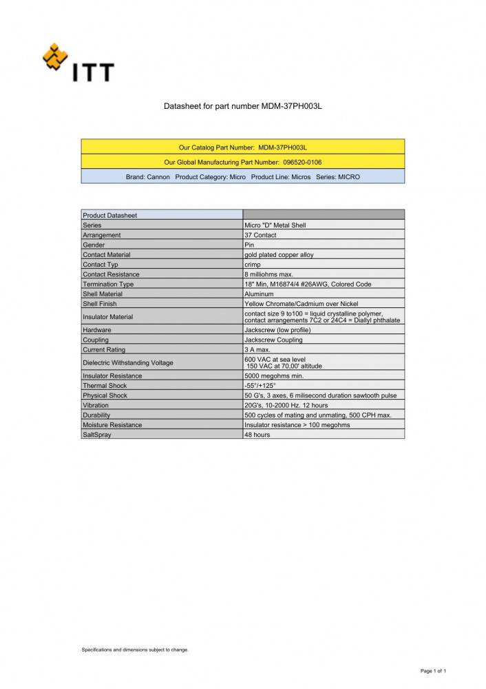 096520-0106 product datasheet preview