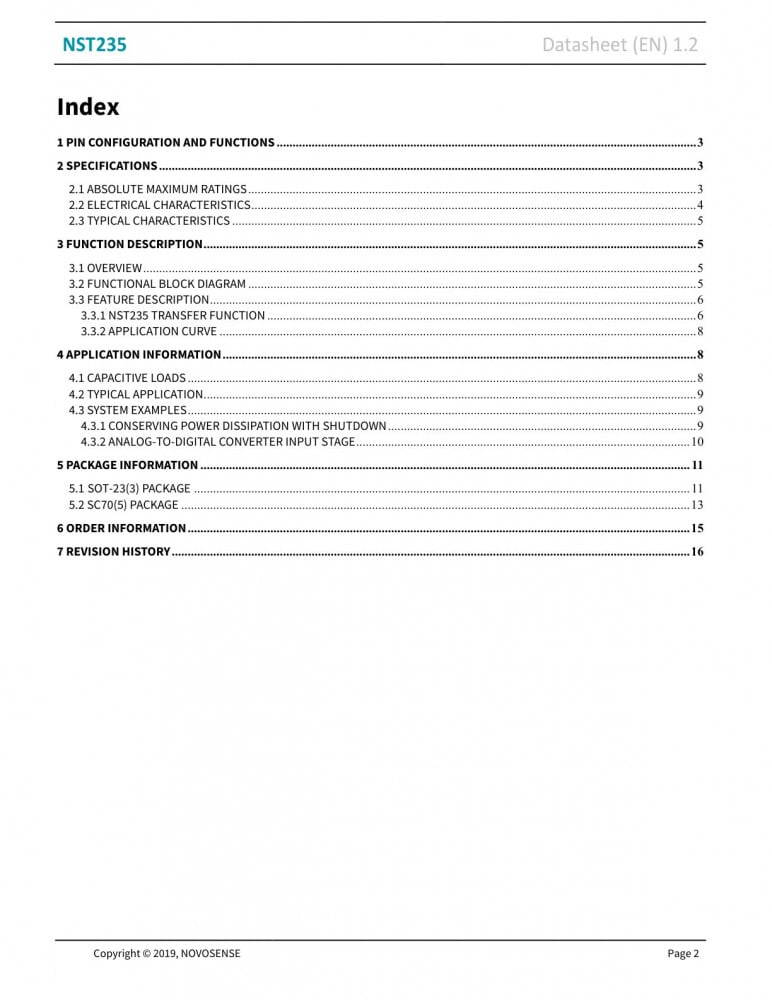 NST235 datasheet page 2