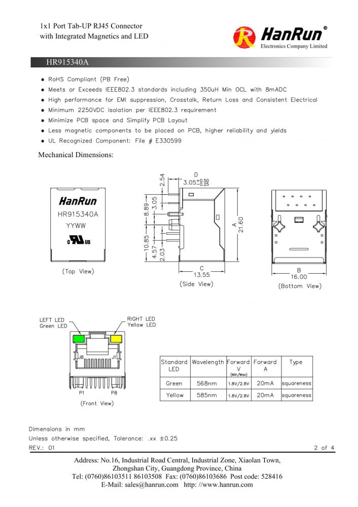 HR915340A technical document page 2