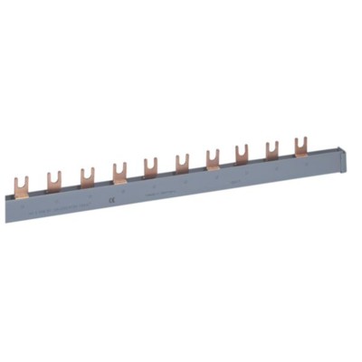 Supply busbar - Prong-type 1P+N universal 1m - Max 57 devices connected - 63A rated current - 400V max operating voltage