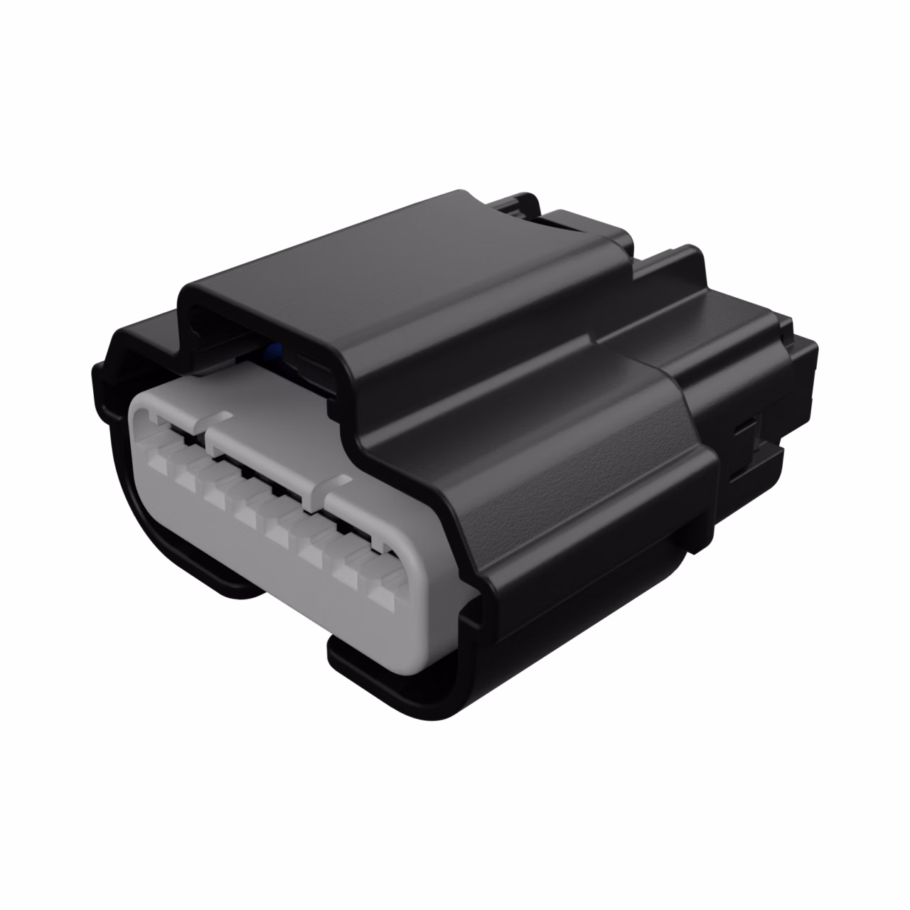 2.54mm MX64 Sealed Crimp Housing, Single Row, TE Generation Y Terminal, Black, 8 Circuits, Key A, without CPA Lock, Terminal 6 Plugged for sale