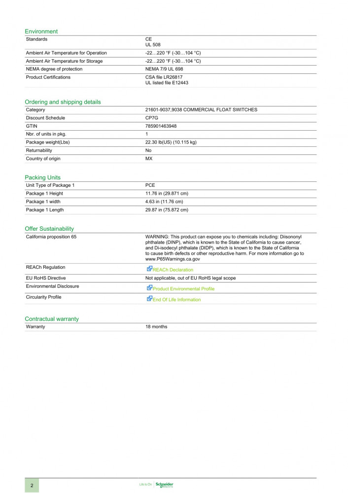 9038AR1N5 technical document page 2