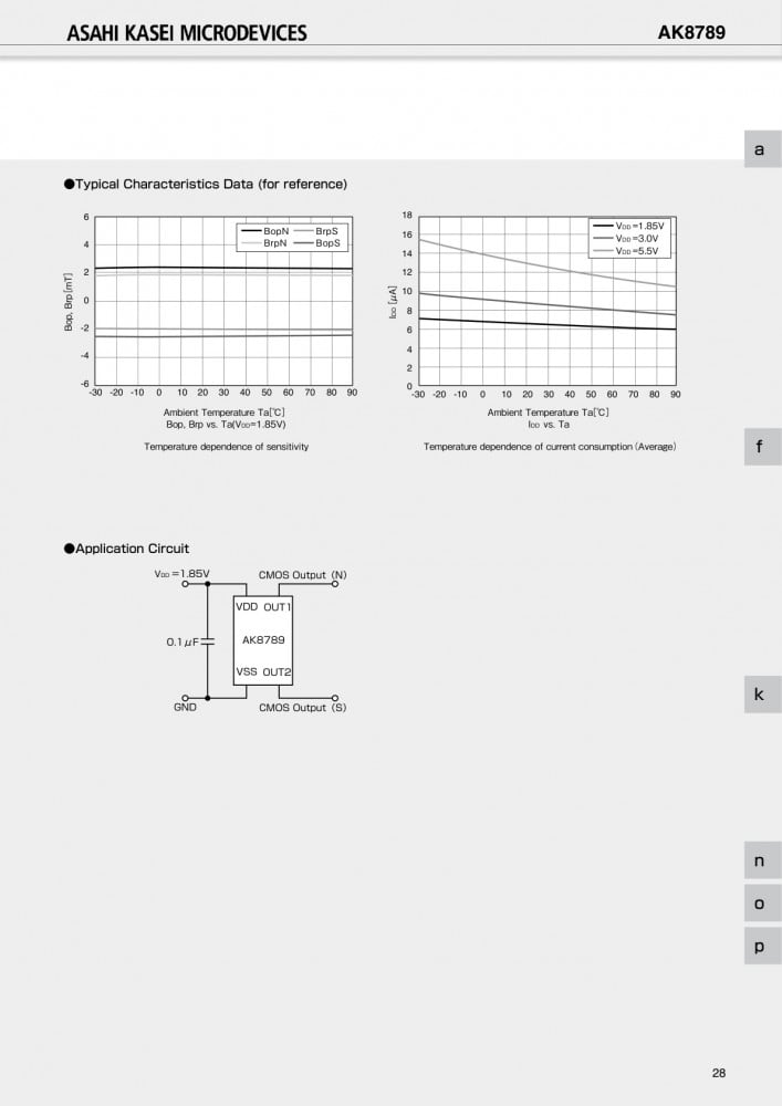 AK8789 technical document page 4