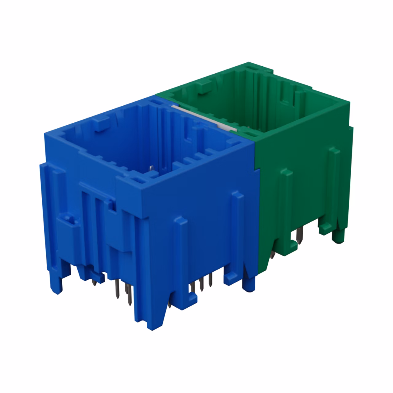 stAK50h 2 Bay Vertical Hybrid Header, 44 Circuits, Bay 1: 32 Circuit/Key 2/Blue; Bay 2: 12 Circuit/Key 2/Green; Tray for sale