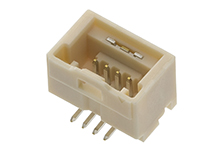 Spot-On Wire-to-Board Header without Nail, 1.50mm Pitch, Dual Row, Vertical, 10 Circuits, with Potting Capability, Matte Tin (Sn) Plating, Black