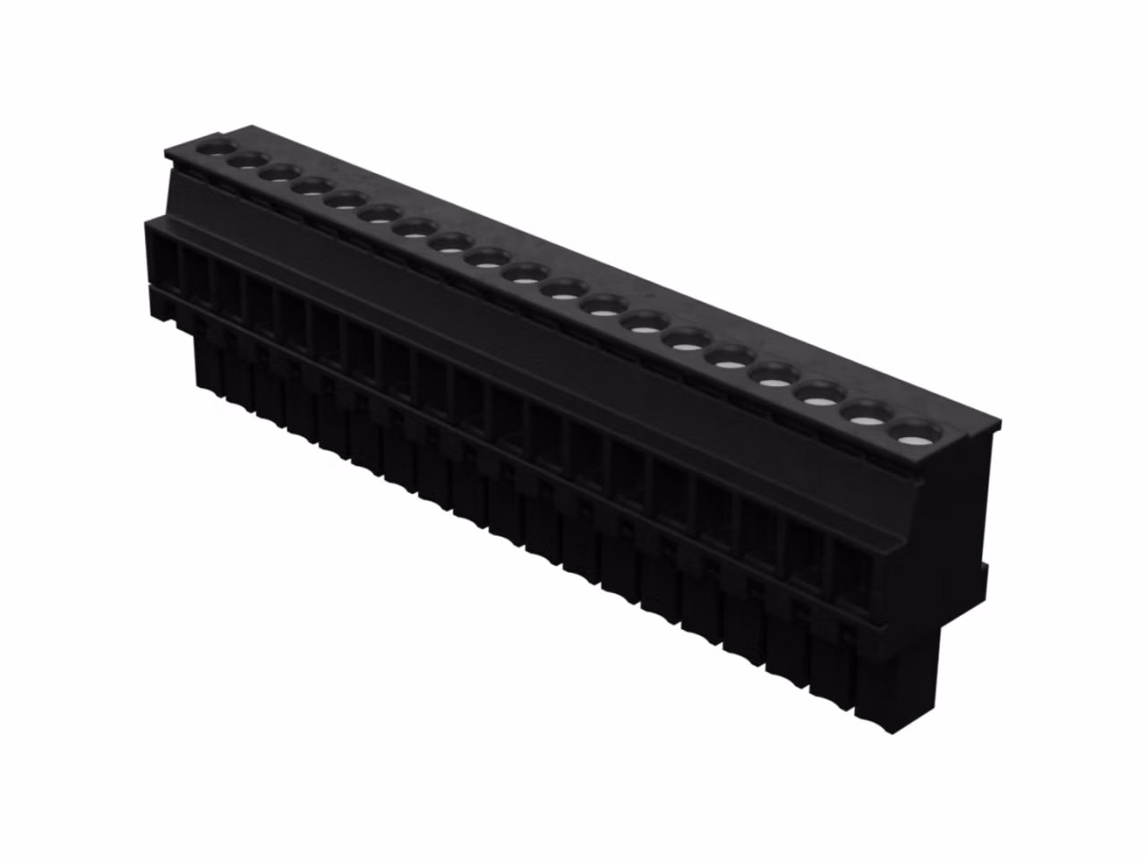 3.50mm Pitch Eurostyle Vertical Plug, with Reverse Imprinting, Rear Wire Entry, Black, 19 Circuits for sale