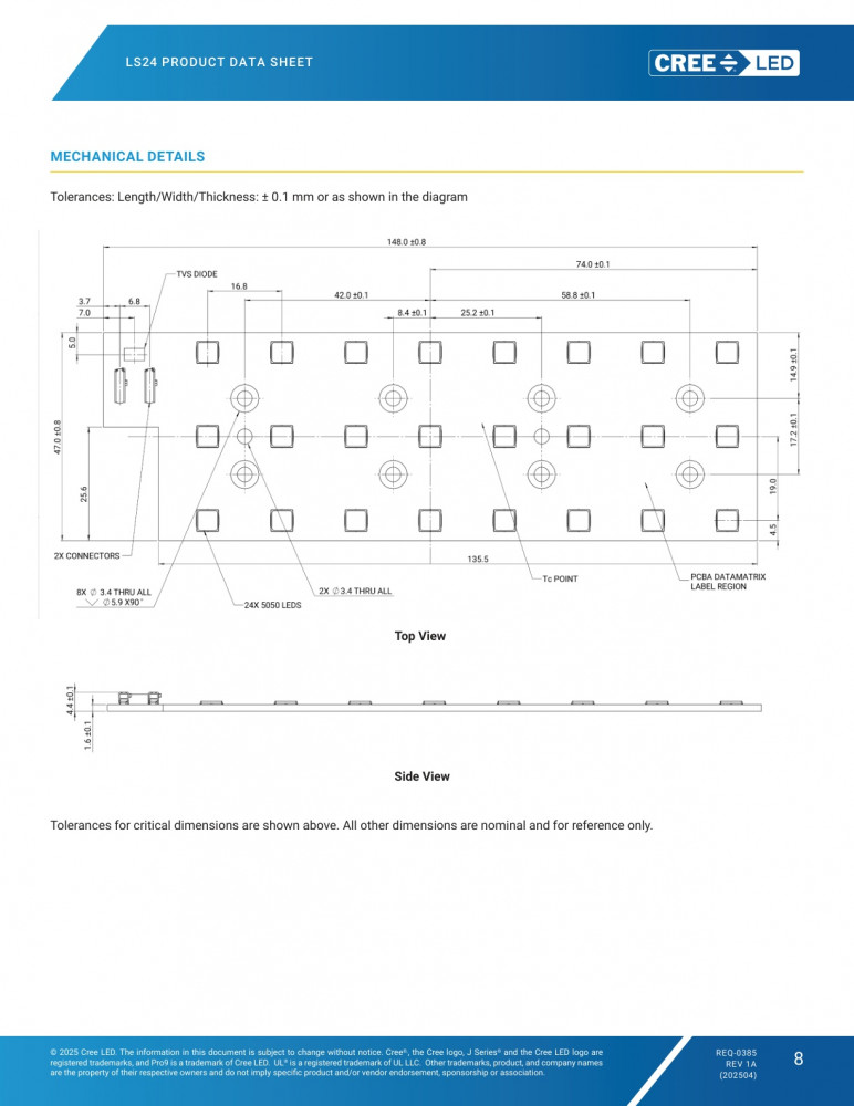 Cree LED LS24 technical document page 8