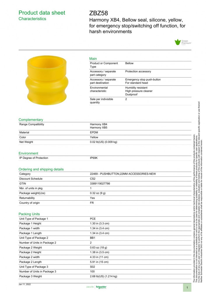 ZBZ58 technical document page 1