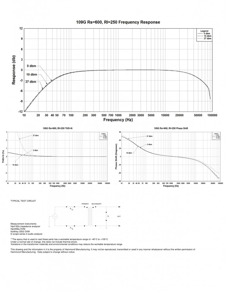 Hammond 109G technical document page 2