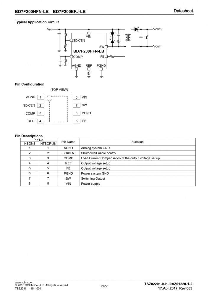 BD7F200EFJ-LBE2 datasheet page 2
