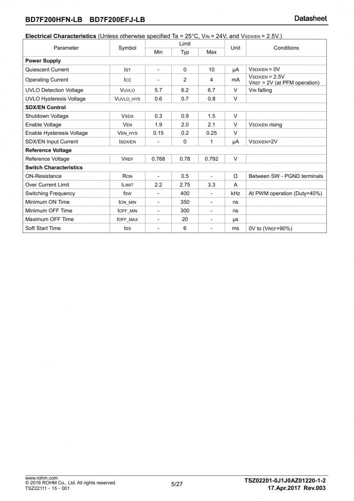 BD7F200EFJ-LBE2 datasheet page 5
