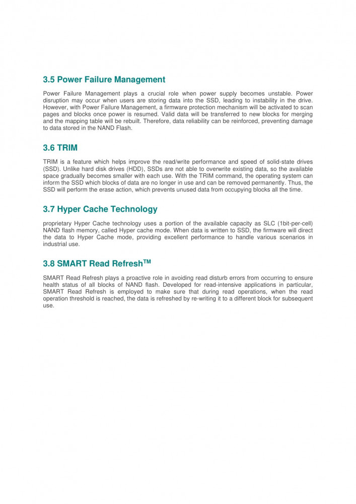Product specification document page 9