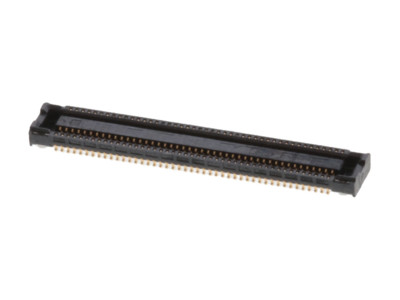 SlimStack Board-to-Board Receptacle, 0.40mm Pitch, J-Bend Series, 0.20µm  Gold (Au) Plating, 1.50 or 2.00mm Mated Height, 3.40mm Mated Width, 54 Circuits