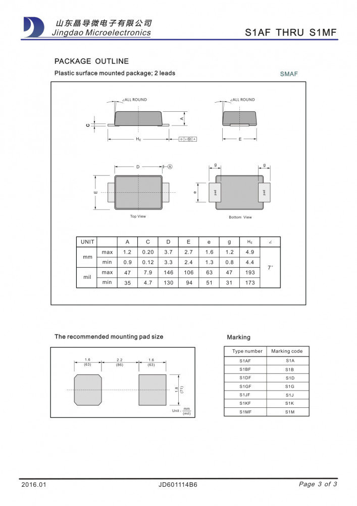 S1MF datasheet page 3