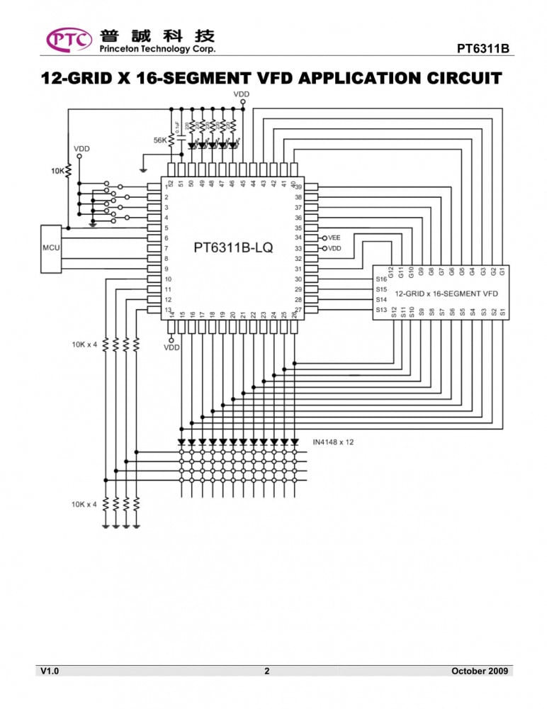 PT6311B datasheet page 2